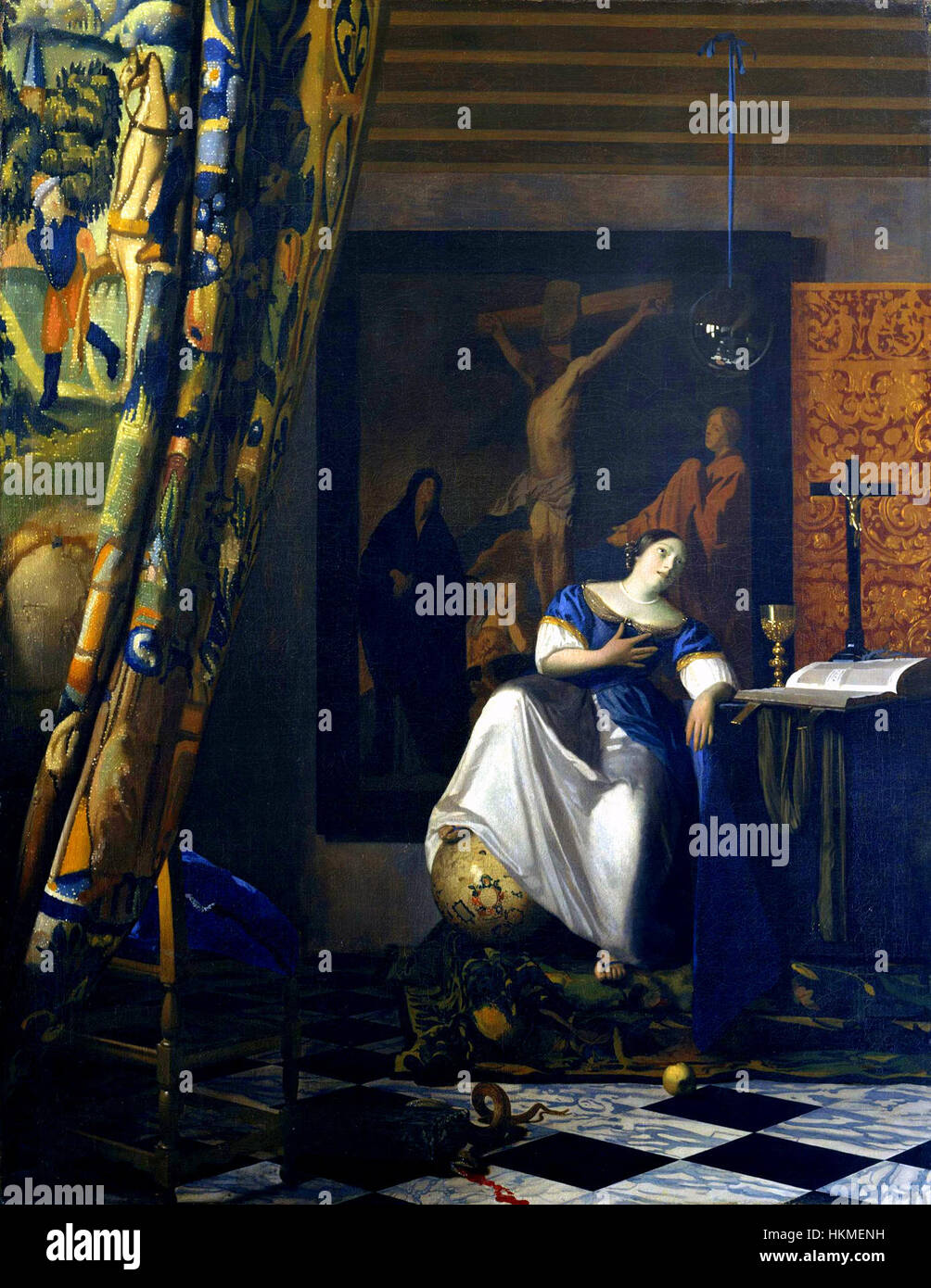 Allegory of catholic religion hi-res stock photography and images - Alamy