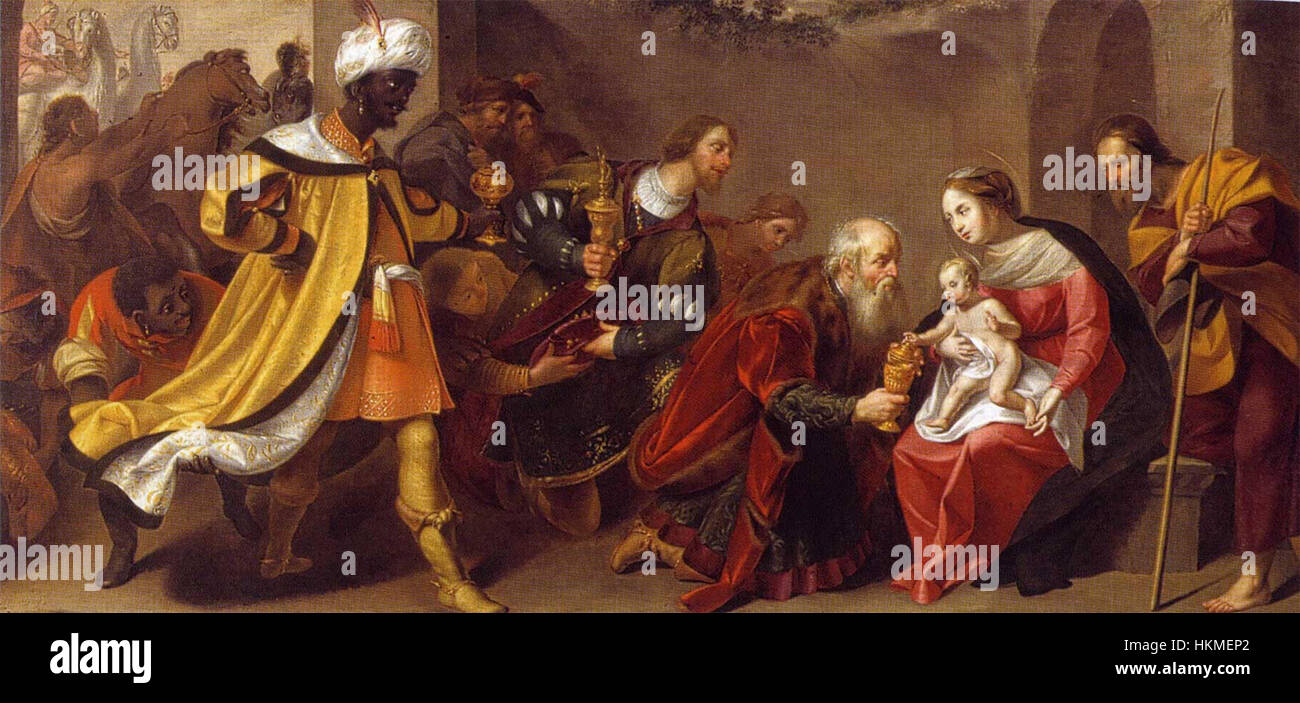 This artwork, 'Aanbidding van de koningen' (The Adoration of the Kings ...