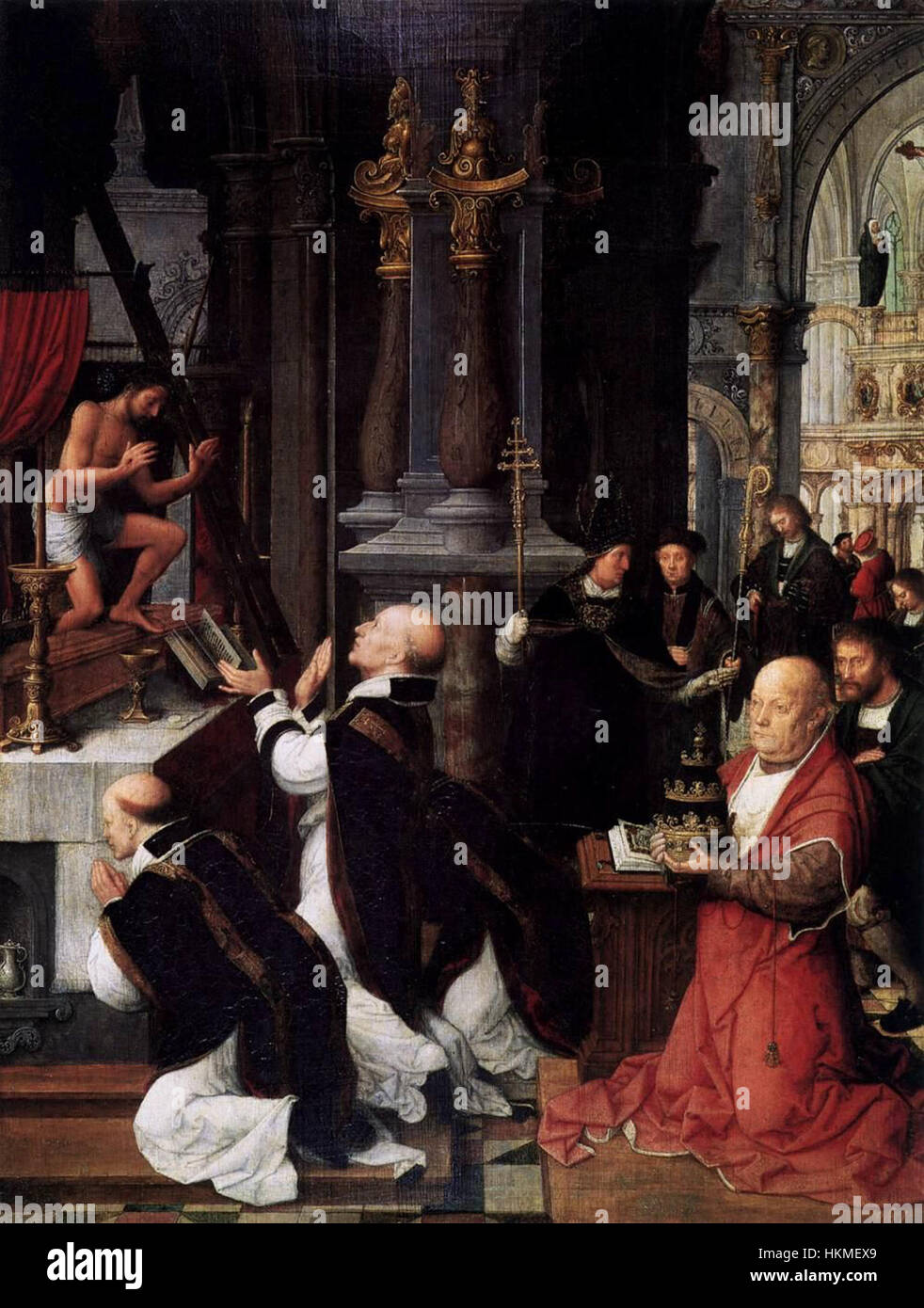 Adriaen Isenbrant's 'Mass of St. Gregory' depicts the religious ...