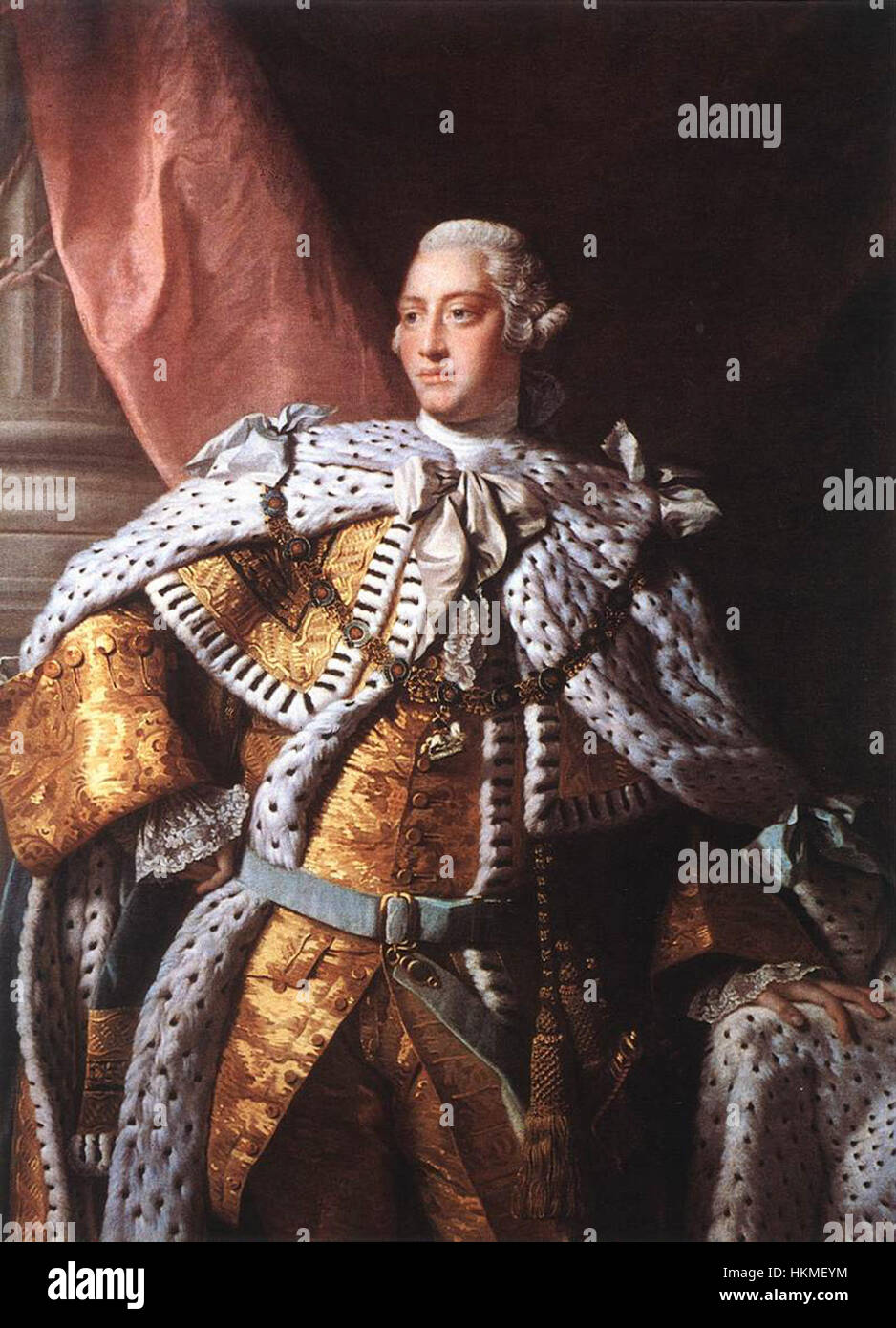 Allan Ramsay’s portrait of George III, painted in the 18th century ...