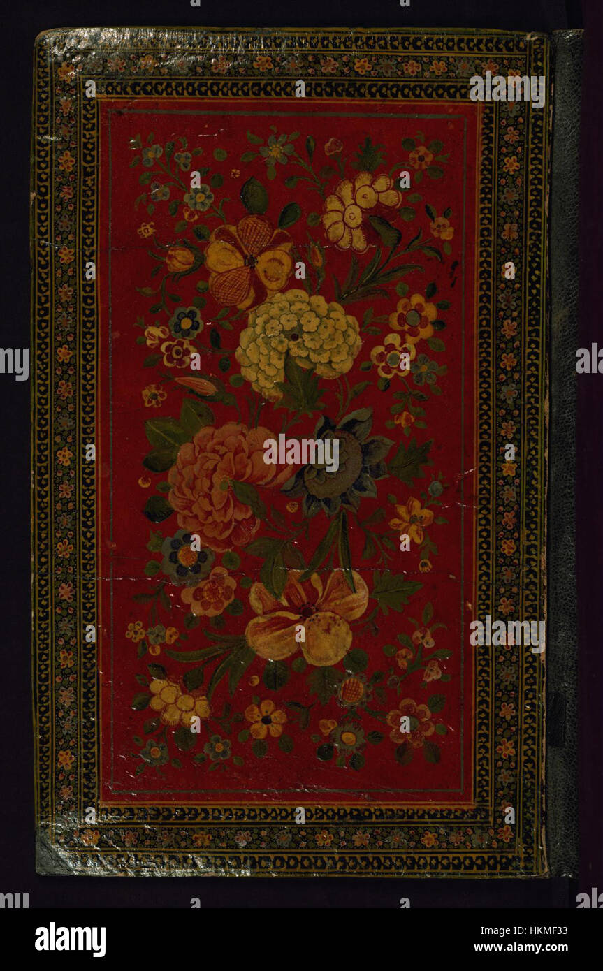 The binding of the book 'Five Poems' (Quintet) is featured here. This ...