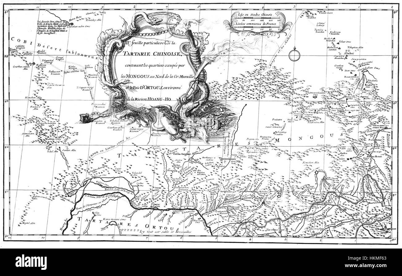 This illustration from *Anville's Nouvel Atlas de la Chine* features a ...