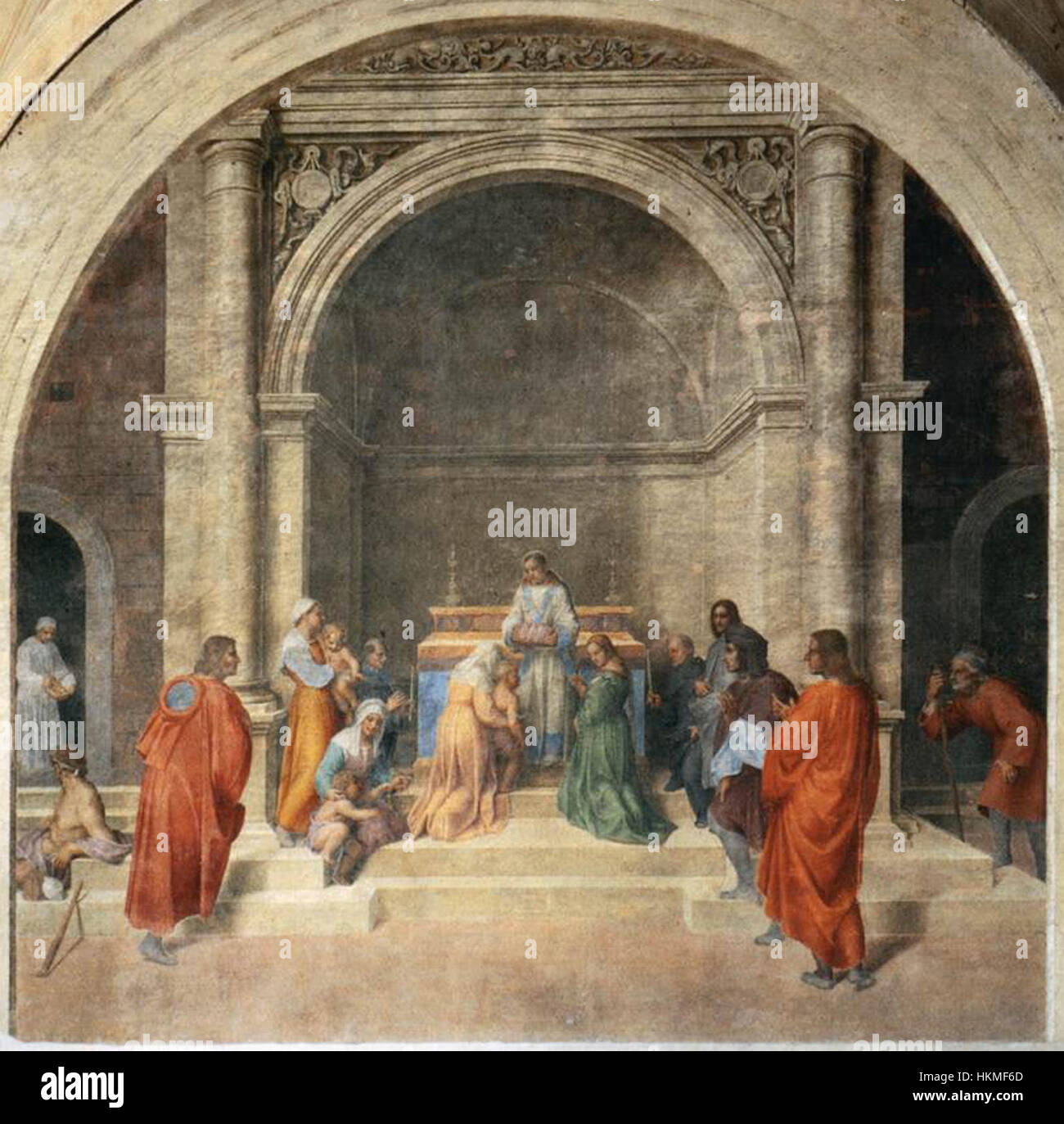 Andrea del Sarto's painting 'Miraculous Cure by Relics of Filippo ...