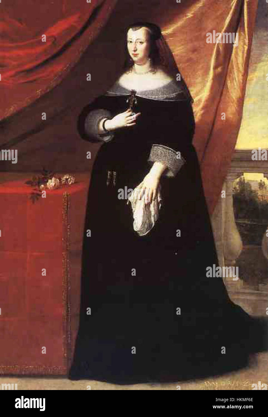 This painting of Anna of Austria depicts the queen in her regal attire ...