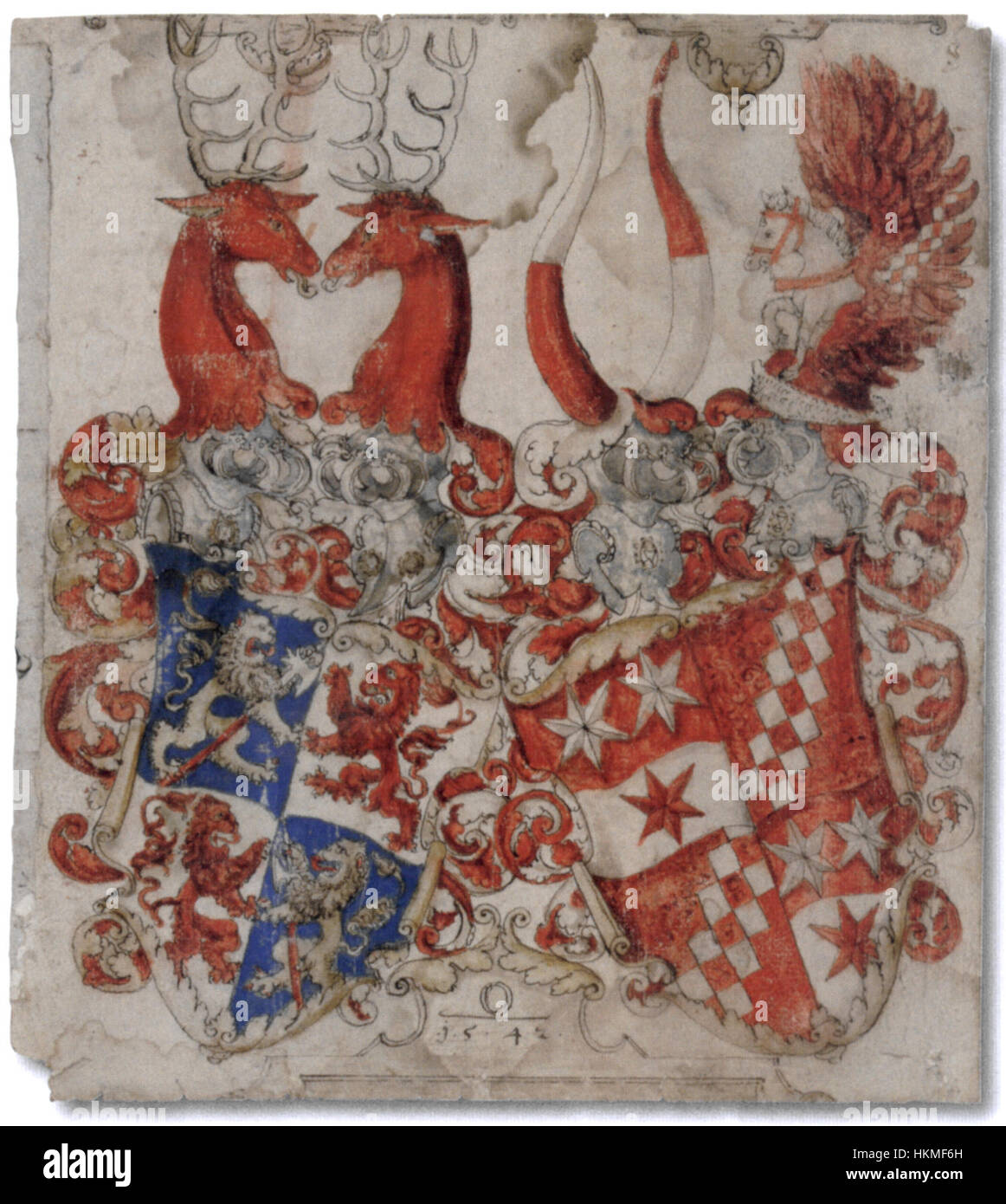 The *Allianzwappen Zimmern-Erbach* is a historical coat of arms from ...