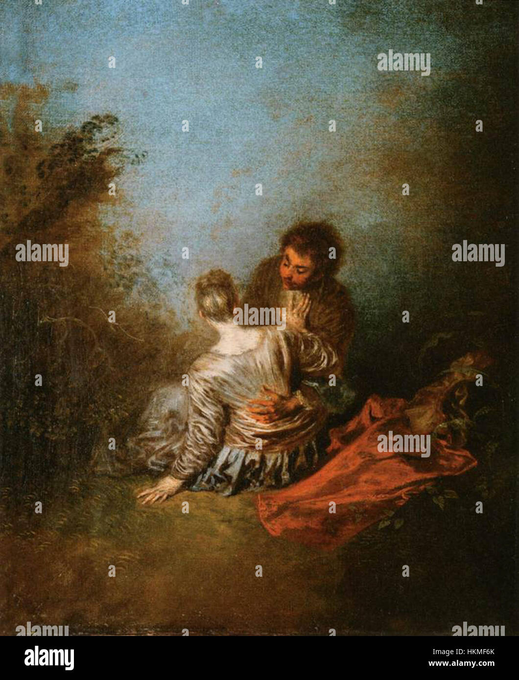 Antoine Watteau’s painting 'The Blunder' captures the delicate moments ...