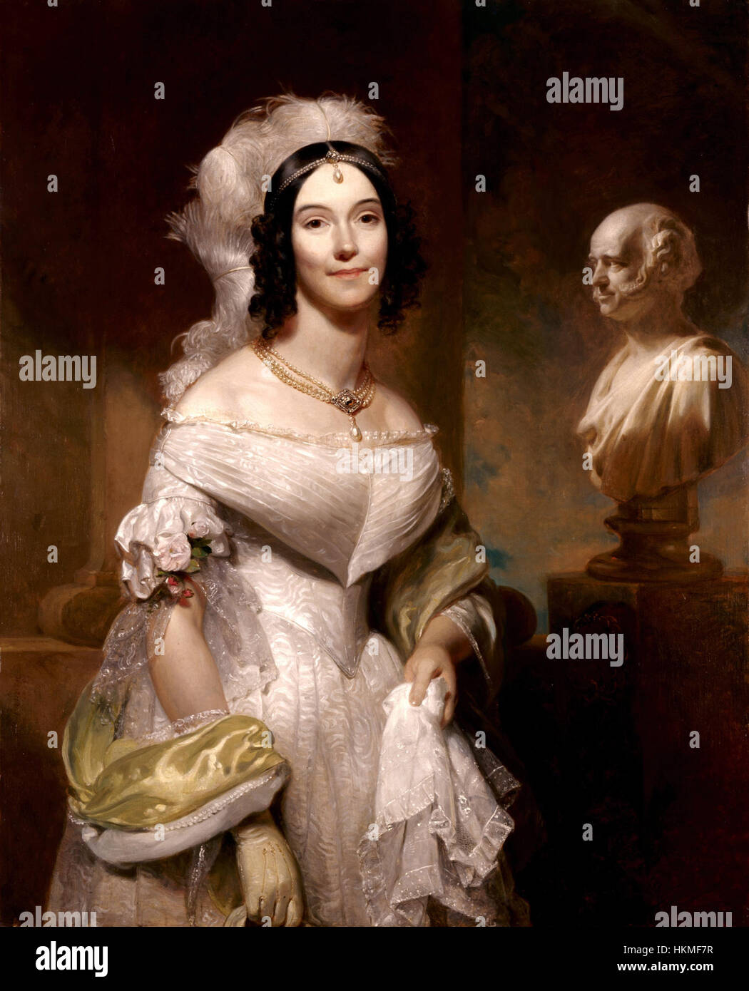 This portrait of Angelica Singleton portrays a notable historical ...