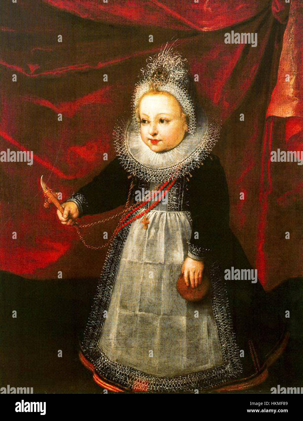 This portrait by Frans Pourbus the Younger depicts a princess, likely ...