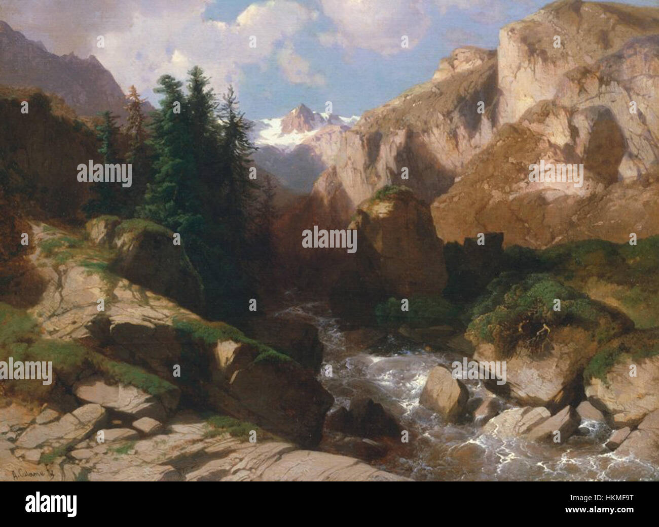 Alexandre calame landscape painting hi-res stock photography and images ...