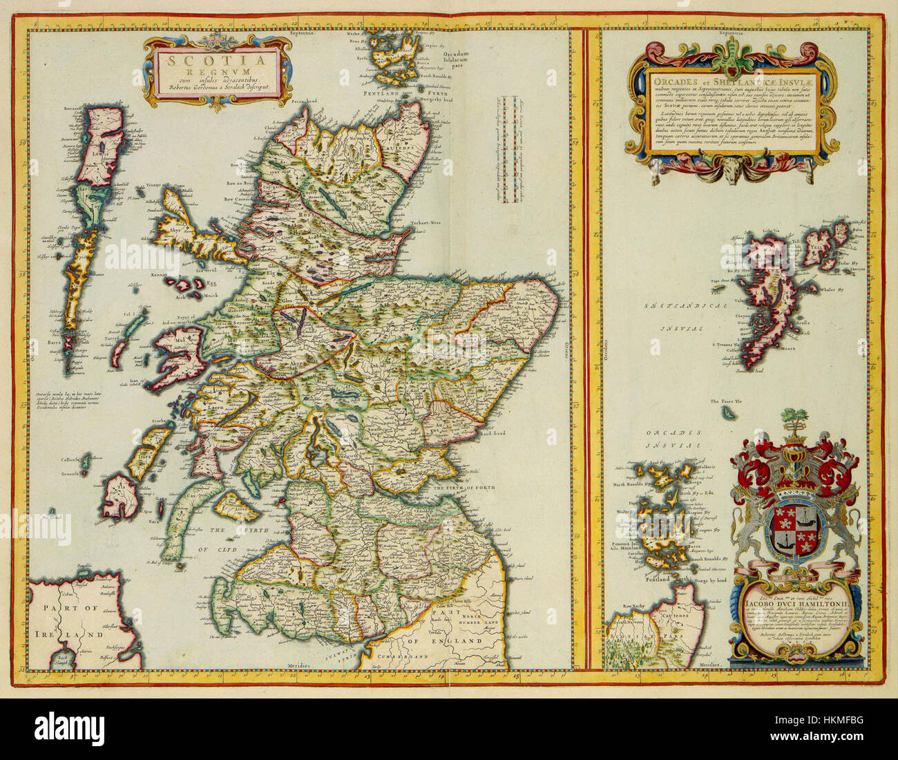 The 'Atlas Van der Hagen' map of the Scotia Regnum and surrounding ...