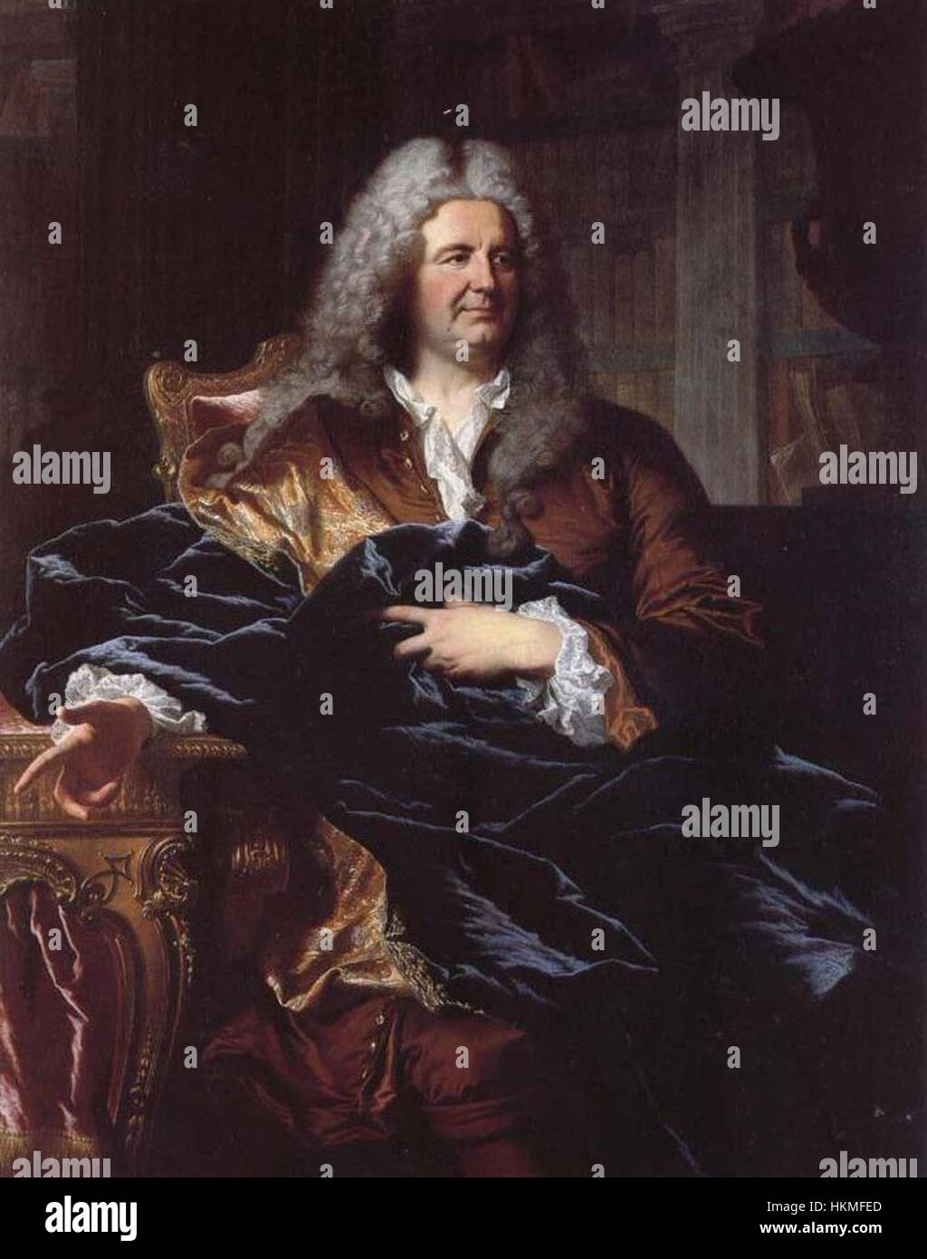 A portrait of Antoine Paris by artist Rigaud, capturing the subject in ...