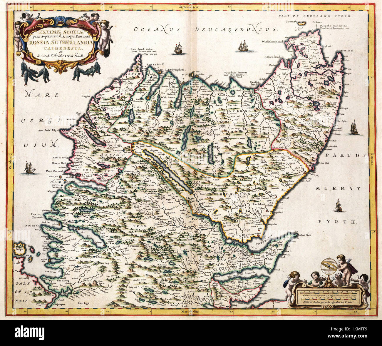 Old map of scotland hi-res stock photography and images - Alamy