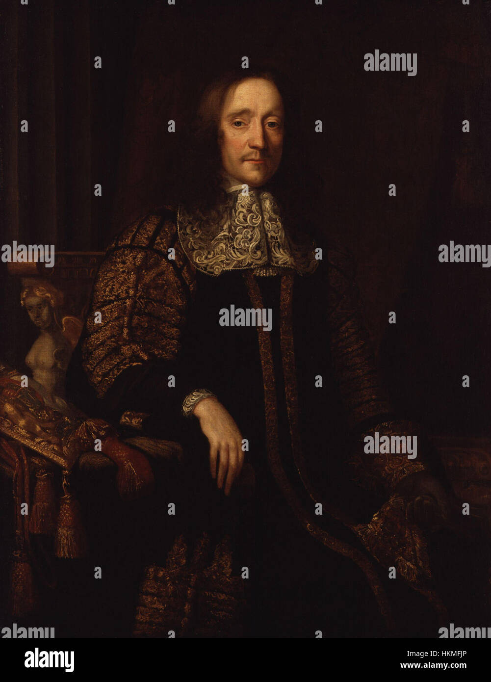 This portrait, painted by John Michael Wright, depicts Arthur Annesley ...