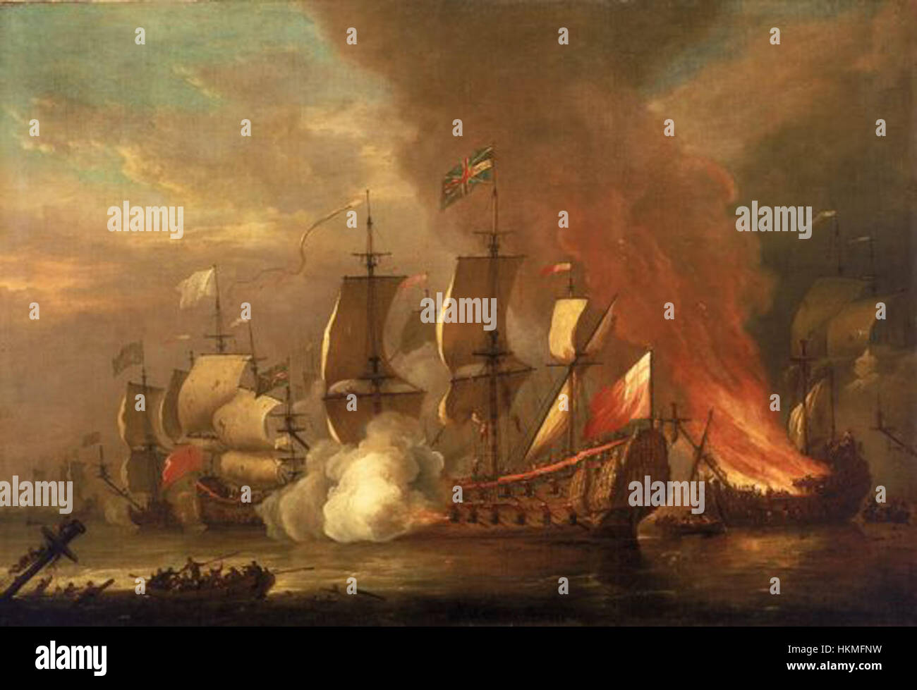 This artwork, depicting the English Succession, portrays the historical ...