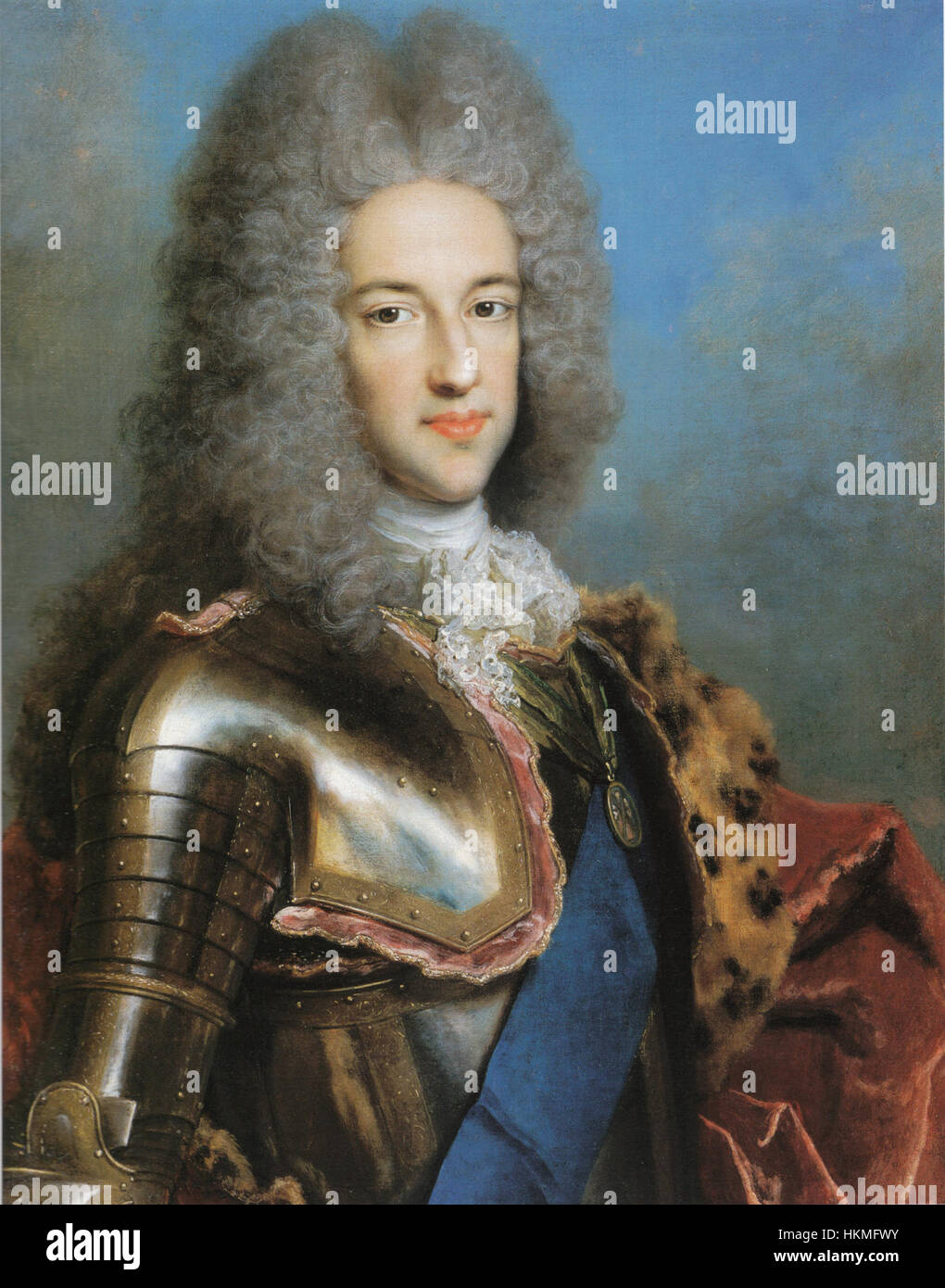The portrait by Antonio David depicts James Francis Edward Stuart ...