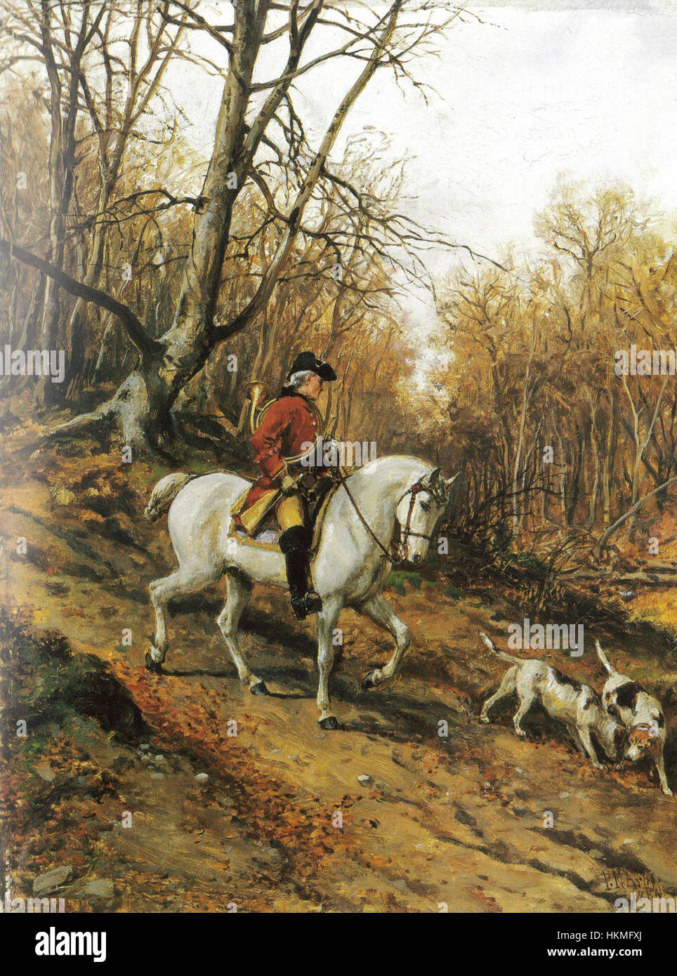 'Arbo-Jaktstykke far 1700-tallet' is a painting from the 1700s ...