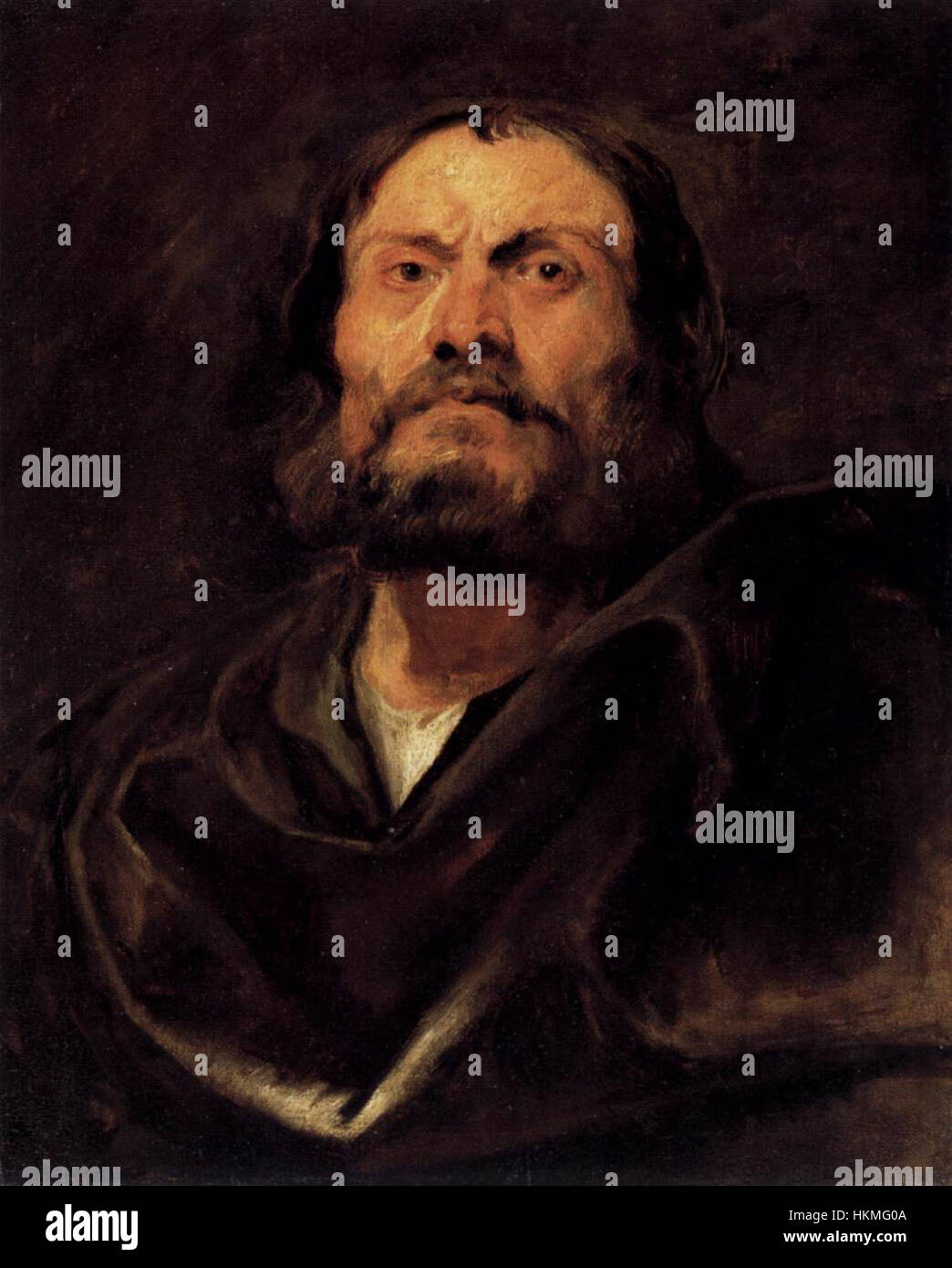 *An Apostle* by Anthony van Dyck showcases a biblical figure, painted ...