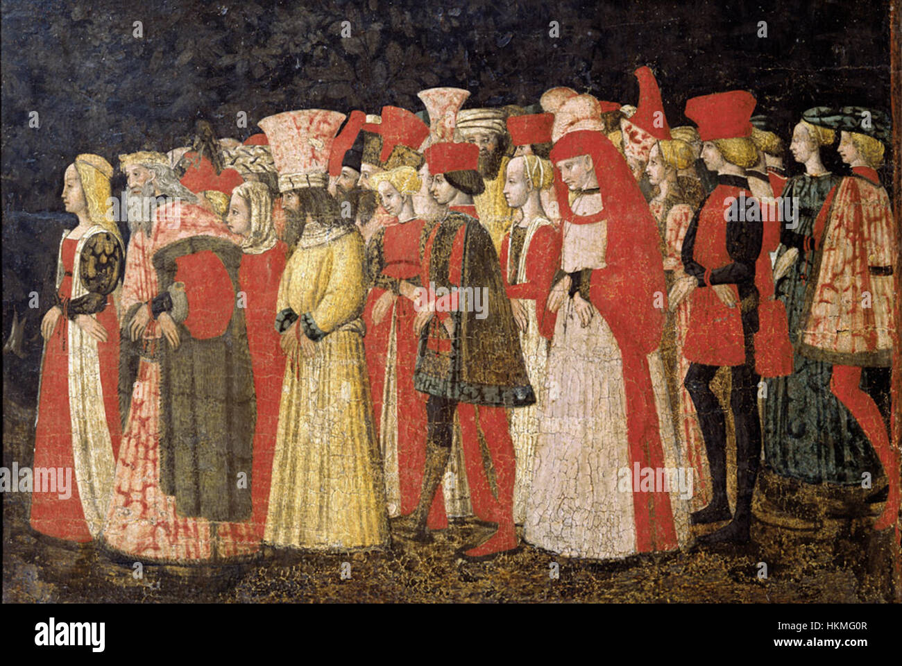 This tempera painting from the 1440s, attributed to Marco del Buono and ...