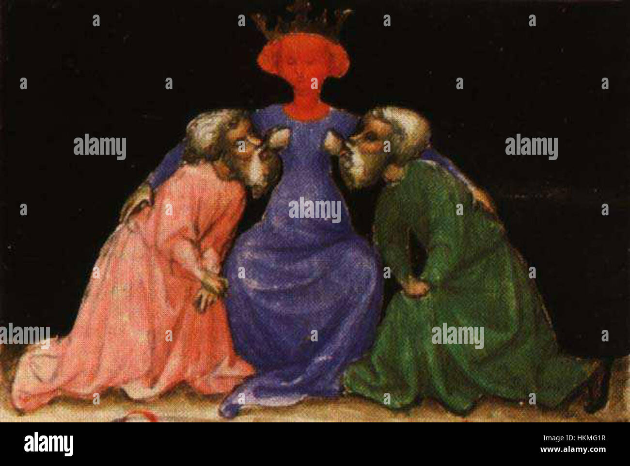 This artwork titled *Aurora - Lady in Red* represents a mystical and ...