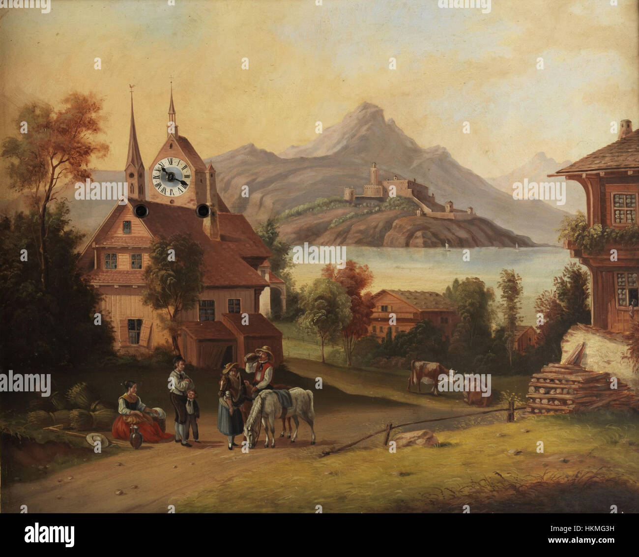 Biedermeier painting hi-res stock photography and images - Alamy