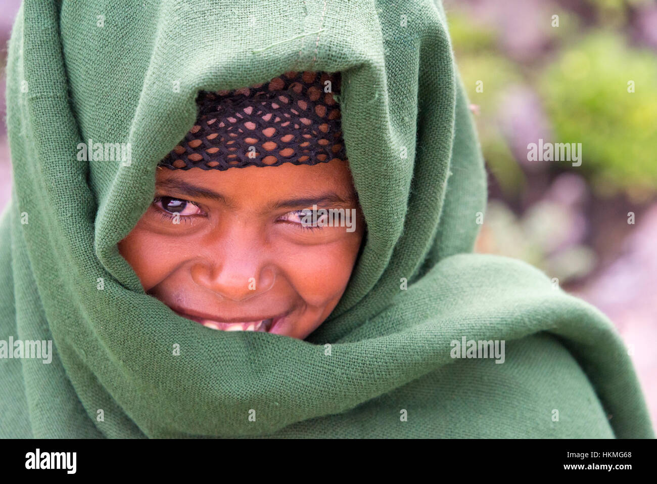 Girl in traditional clothing, Gondar, Ethiopia Stock Photo - Alamy