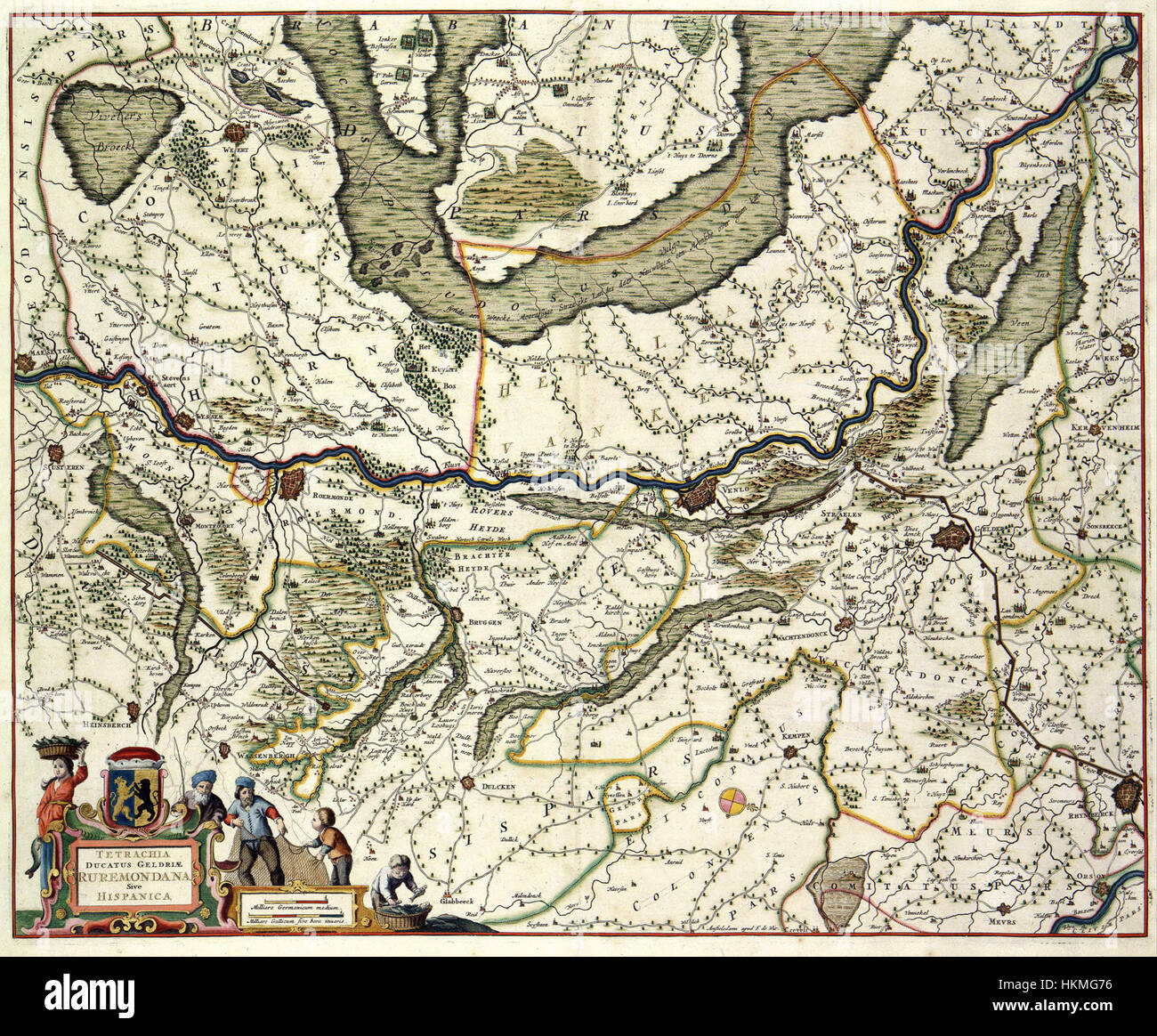 This 17th-century map by Atlas Van der Hagen provides a detailed ...
