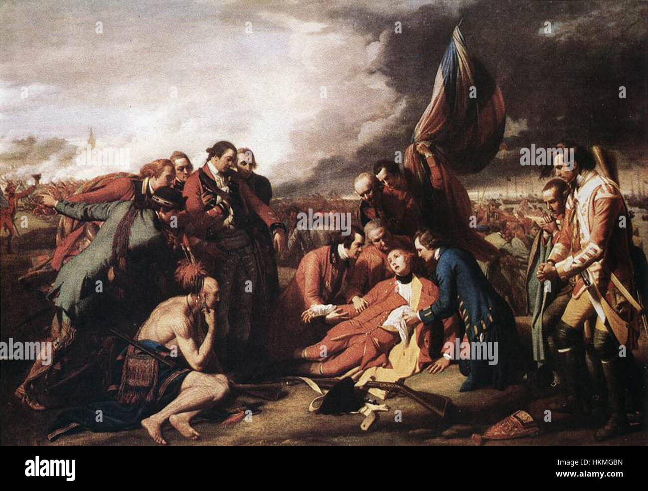 Benjamin West's 'The Death of General Wolfe' captures the moment of ...