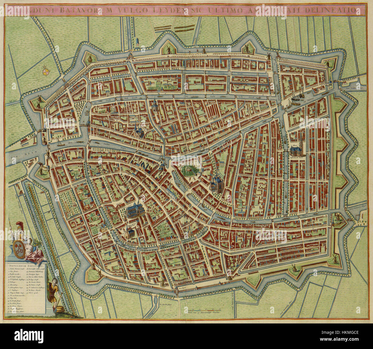 An 18th-century map from the Atlas Van der Hagen, depicting the region ...
