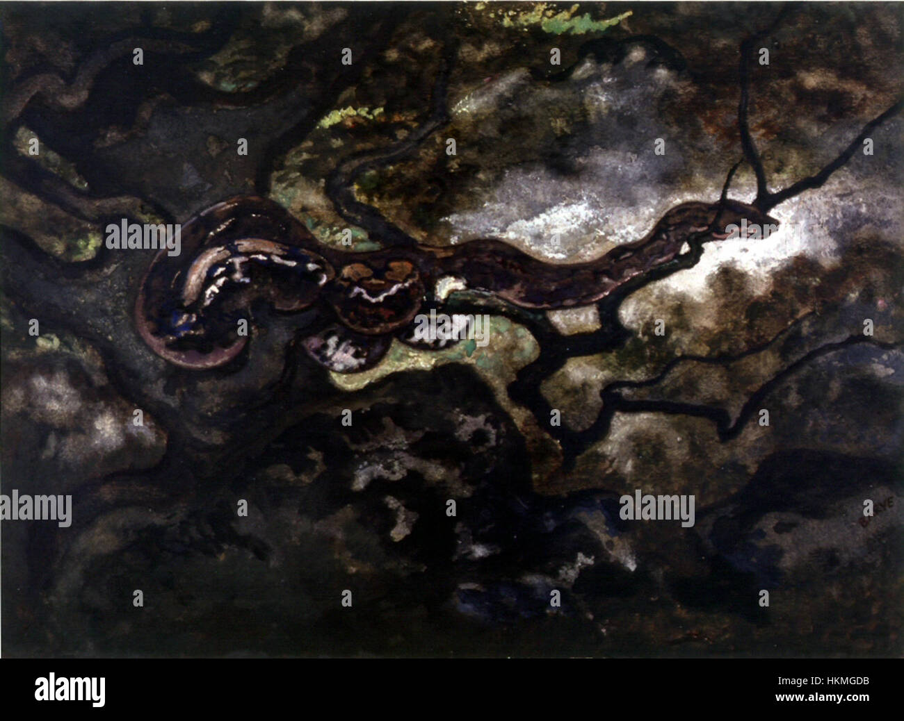 Antoine-Louis Barye's sculpture Python in a Tree portrays a dramatic ...