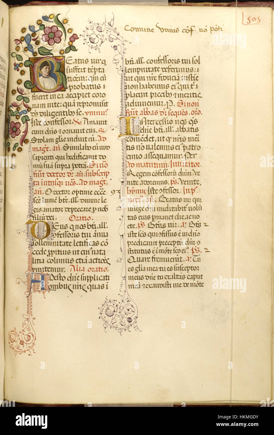 This illuminated manuscript leaf by Benedetto Bordon is from a breviary ...