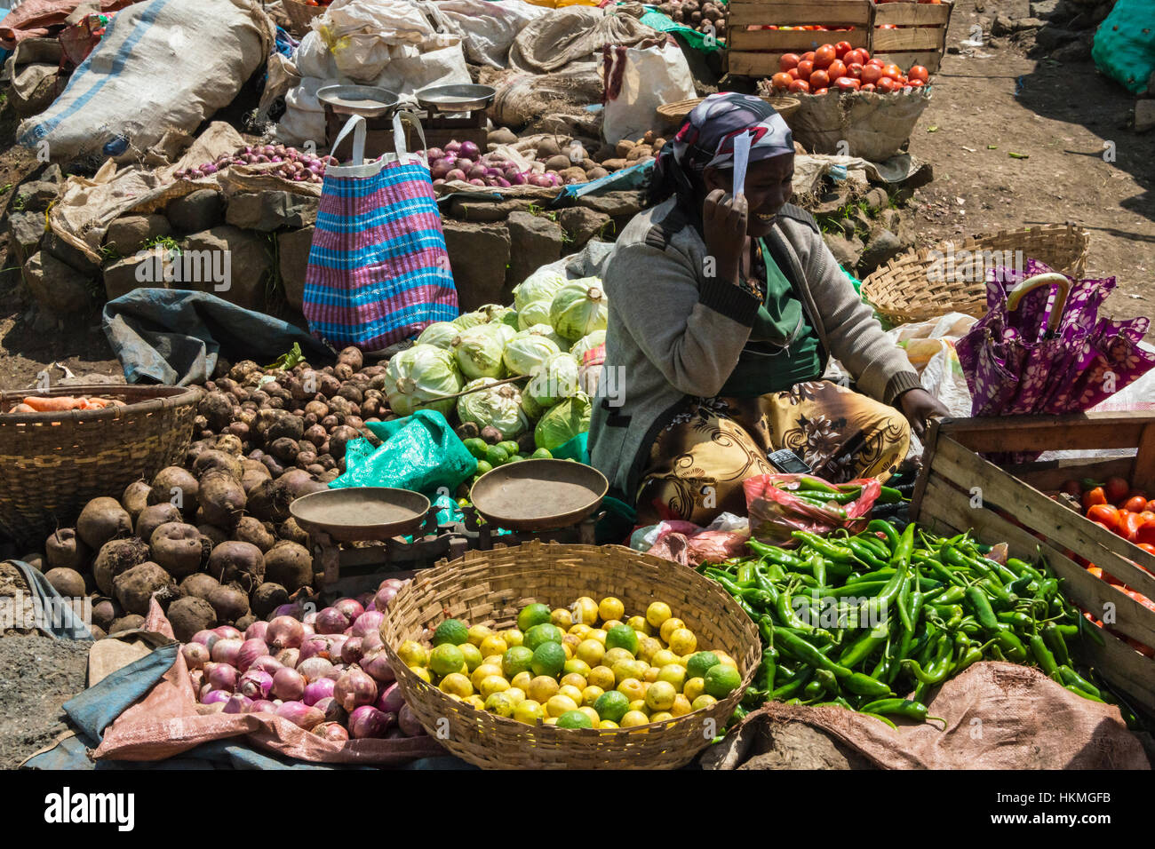 African fruit market hi-res stock photography and images - Alamy