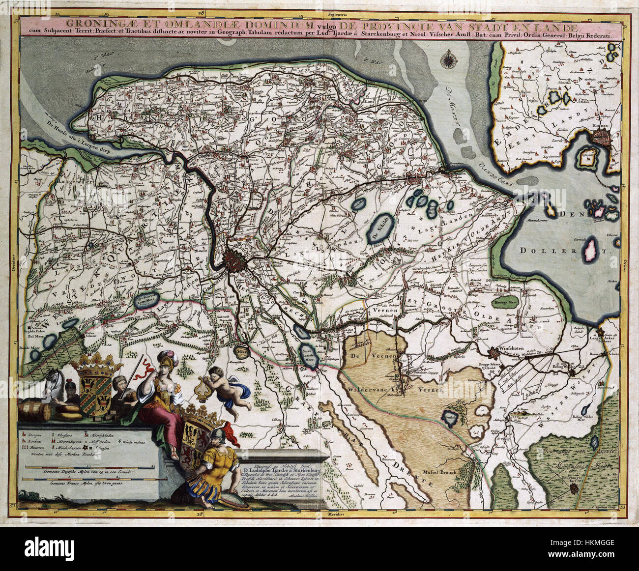 This map by Atlas Van der Hagen, titled 'Groningae et Omelandiae ...