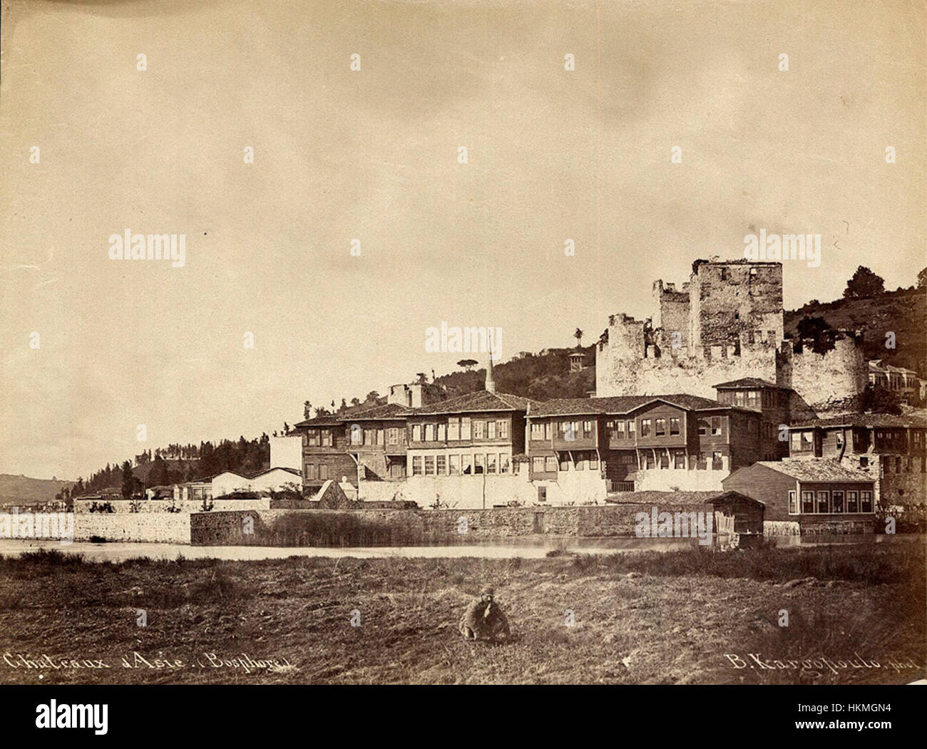 A painting by Basile Kargopoulo depicting Constantinople in the 1870s ...