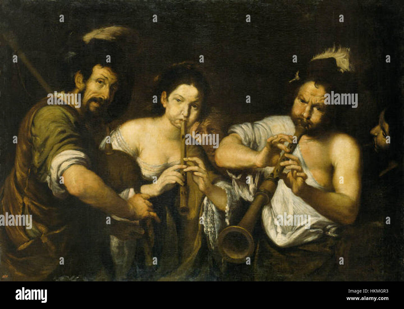 'Kontsert' by Bernardo Strozzi is a Baroque painting depicting a lively ...