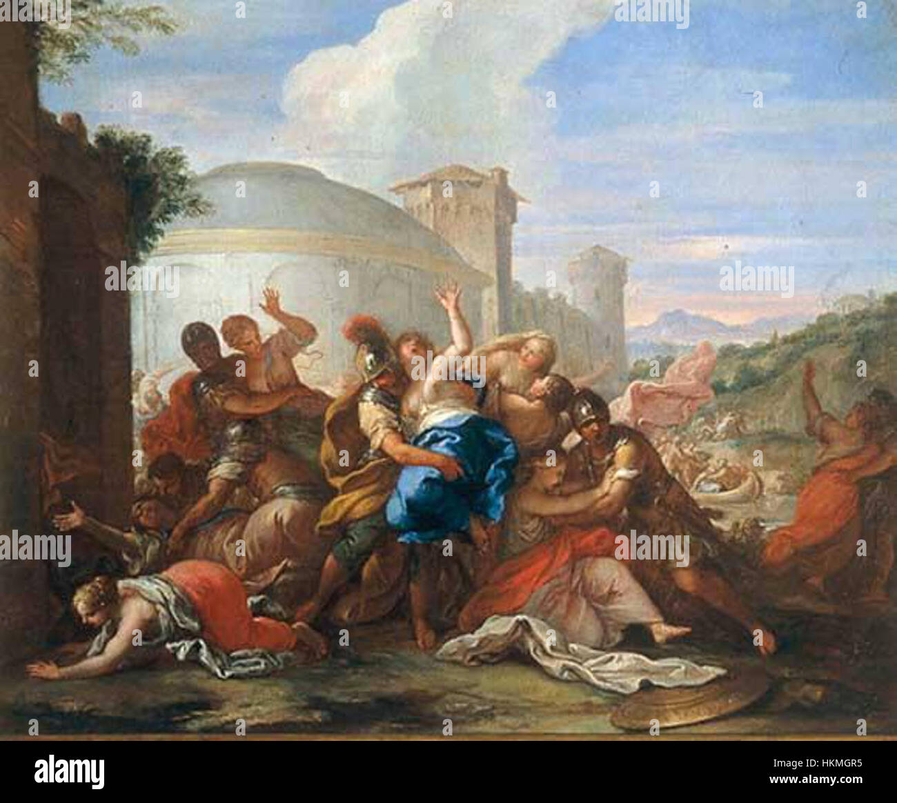 'Der Raub der Sabinerinnen' by Niccolo Bambini is an 18th-century ...