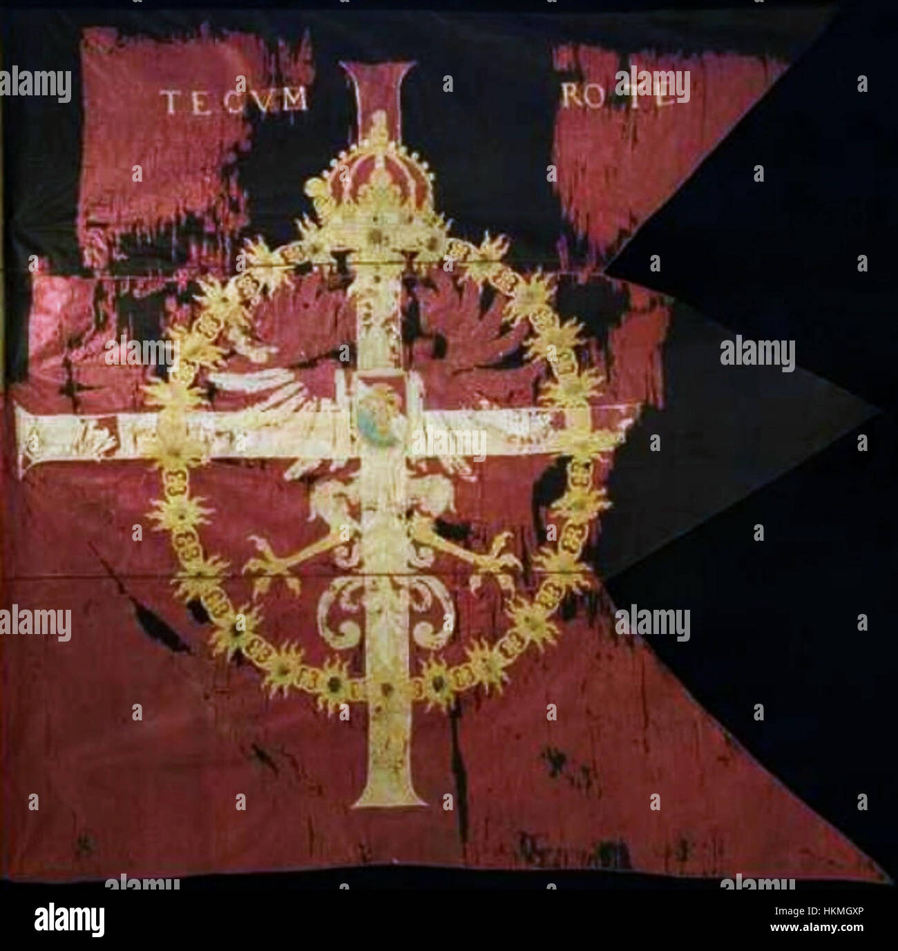 This historical painting depicts the Banner of Sigismund III, King of ...
