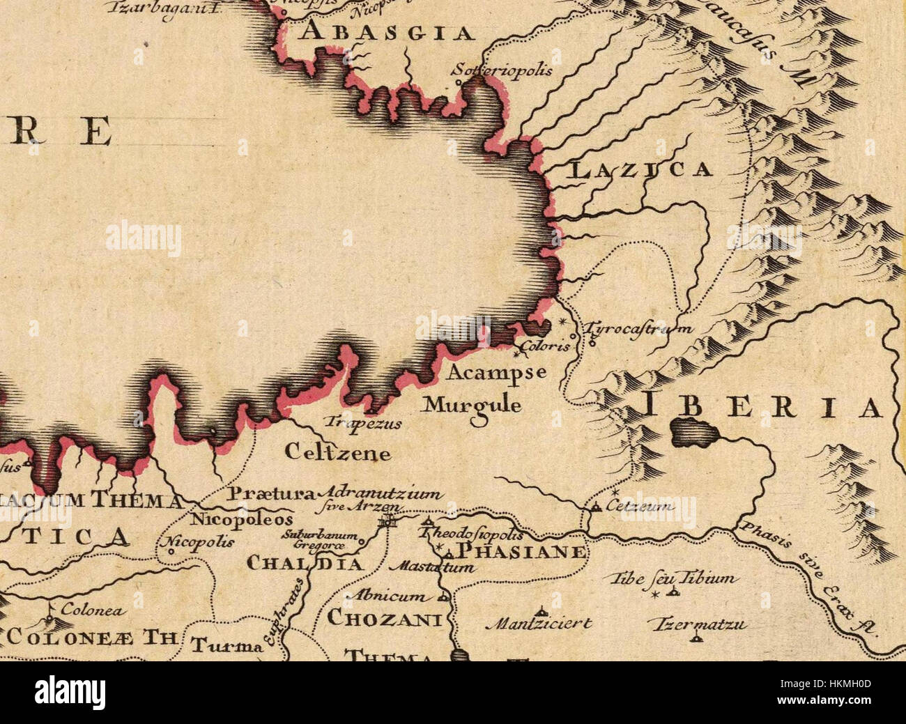 A 1742 map titled 'Imperii Orientalis et Circumjacentium Regionum', by ...