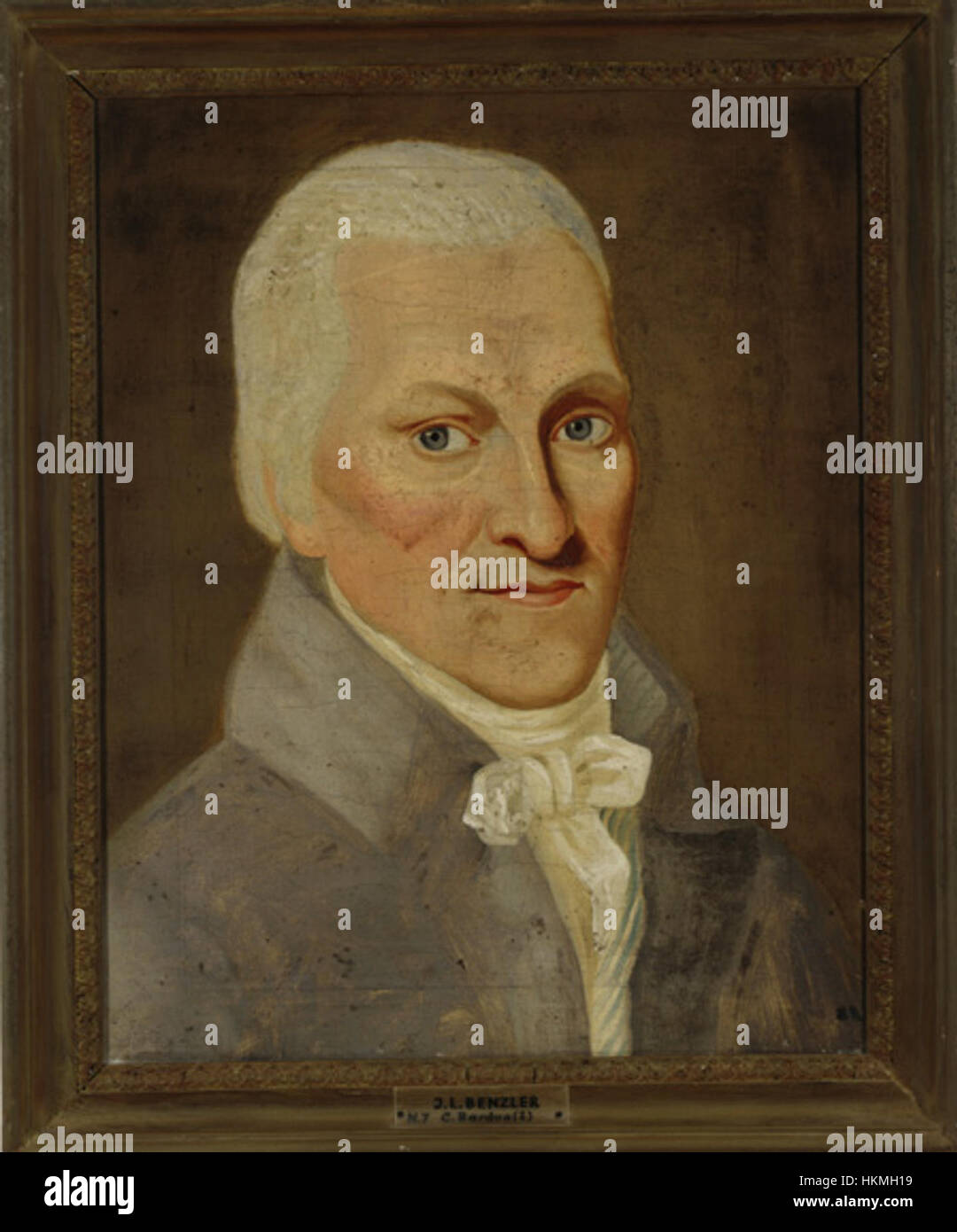 The artwork titled 'Benzler' is a historical painting reflecting the ...