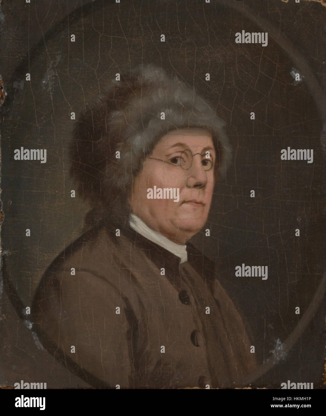This 1778 portrait by John Trumbull depicts Benjamin Franklin, a key ...