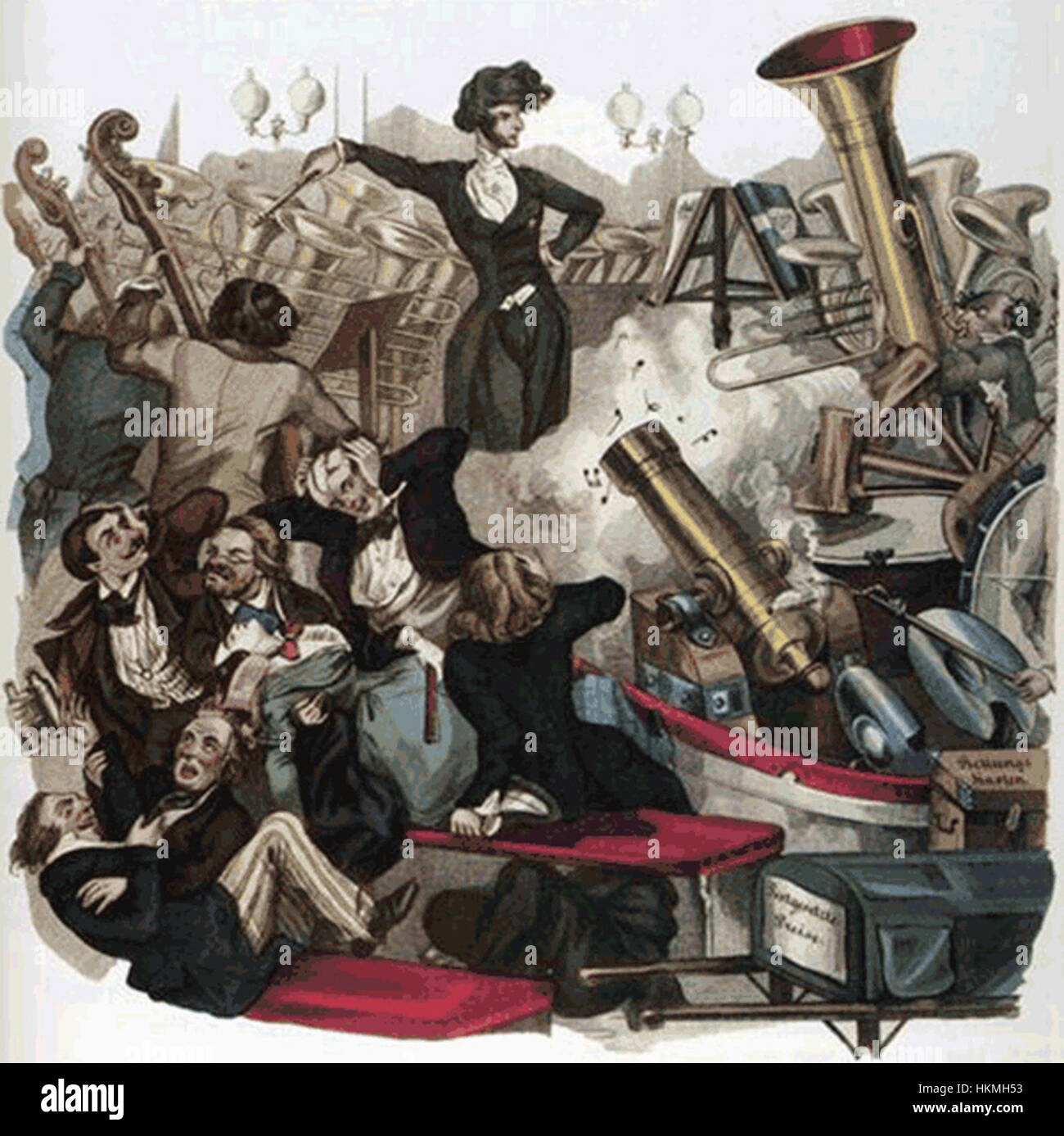 This painting captures Hector Berlioz, the famous French composer ...