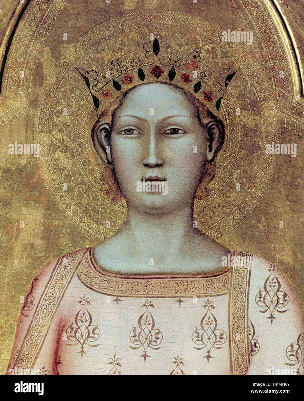 This detail from Bernardo Daddi's painting 'St. Catherine of Alexandria ...