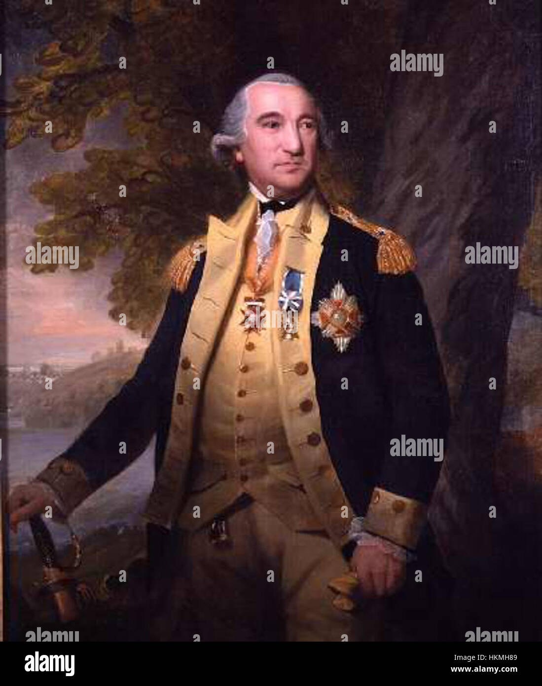 A portrait by Ralph Earl depicting Baron von Steuben, a Prussian ...