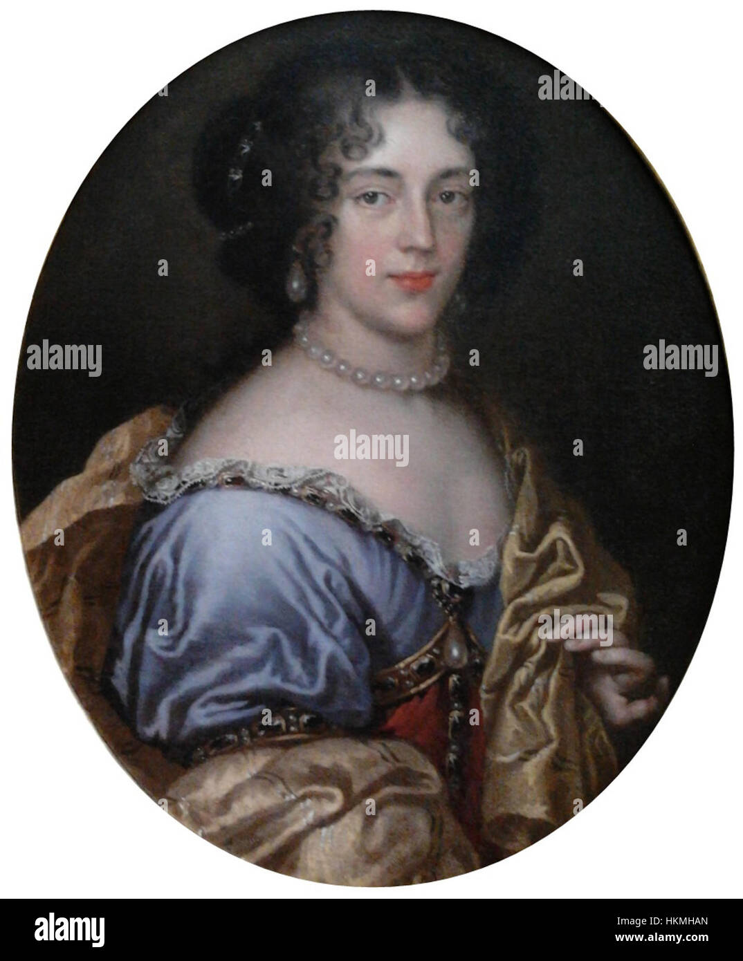 The painting of Maria Anna Wielopolska, a notable historical figure ...