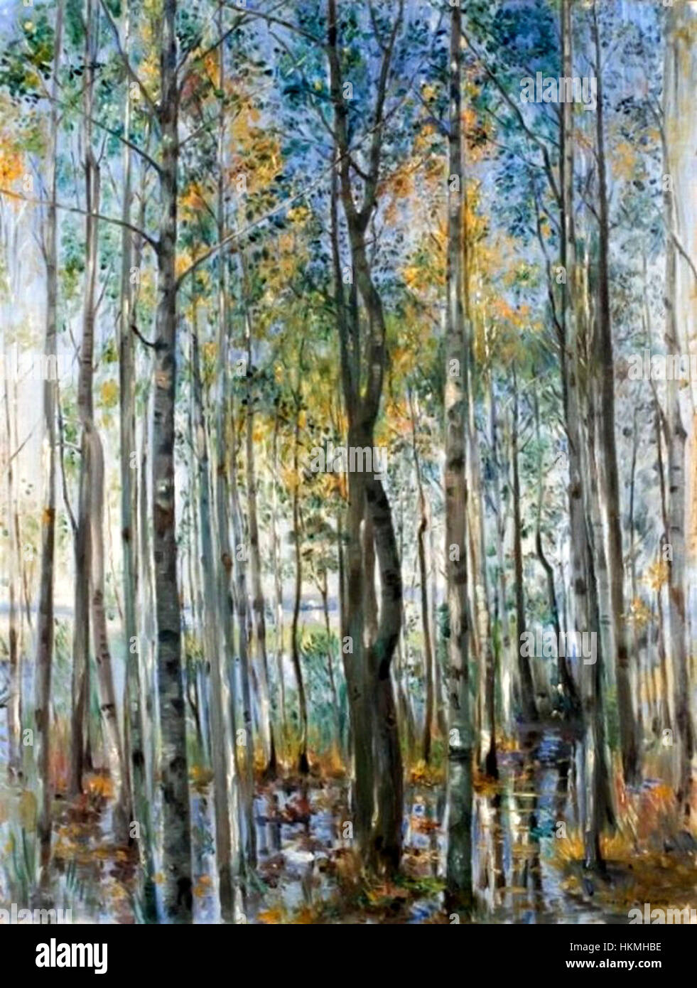 'Corinth Forest' is a scenic landscape painting depicting the dense ...