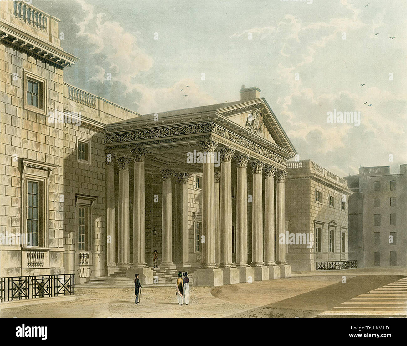 This painting by Pyne shows Carlton House, the residence of the Prince ...