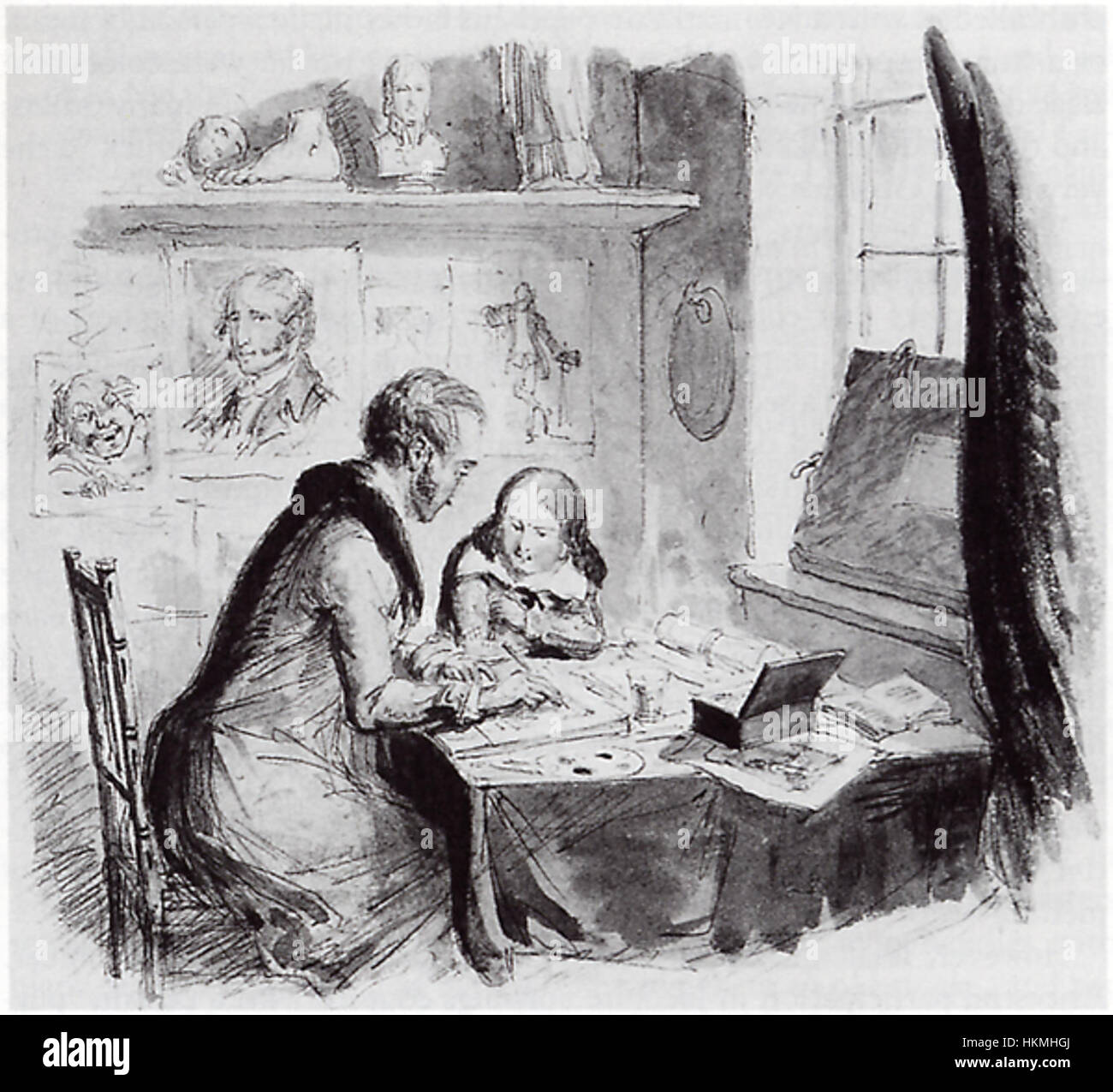 This artwork by George Cruikshank depicts both the artist and his ...