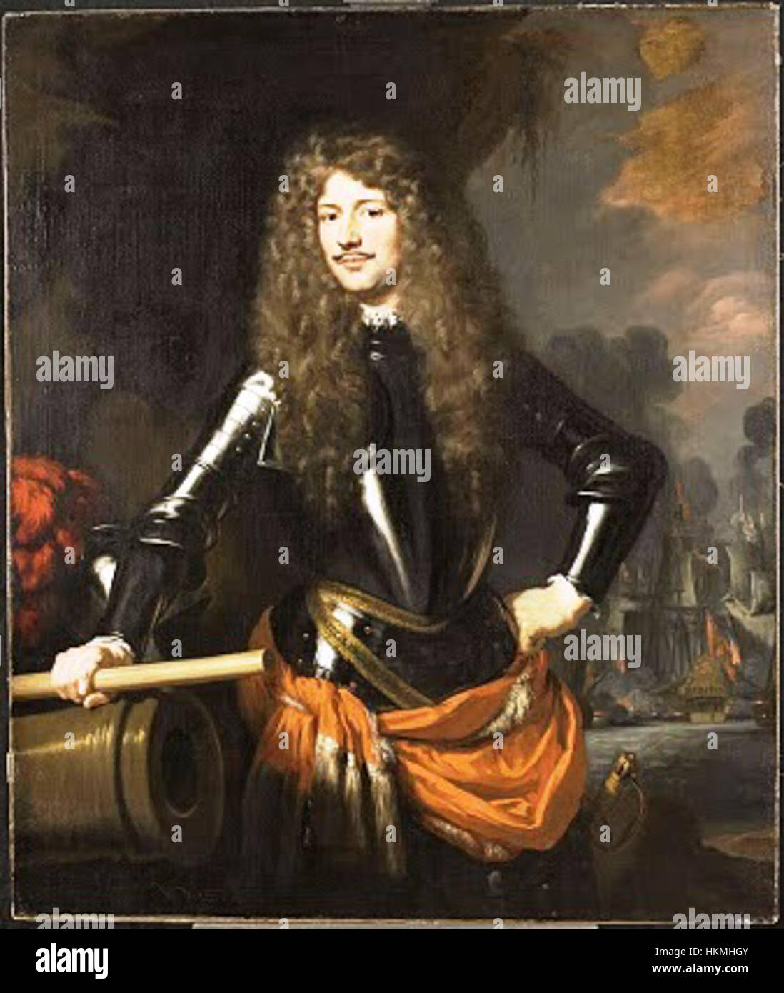 A historical painting of Cornelius Evertsen the Younger, a notable ...