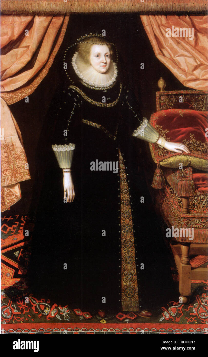 Elizabeth Vernon Countess of Southampton 1622 Stock Photo - Alamy