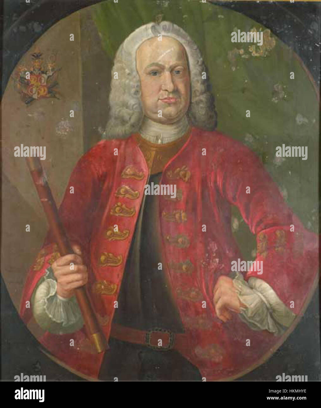 A portrait painting of Gustaaf Willem baron van Imhoff, a Dutch ...