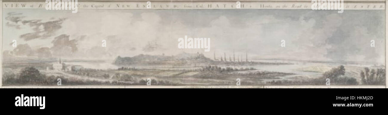 This historical map of Boston Harbor from 1773, created by Pierie ...